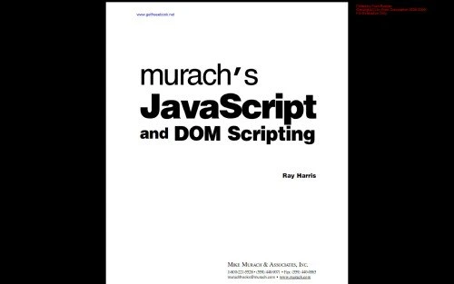 خرید و قیمت دانلود کتاب Murachs Javascript And Dom Scripting 2009 ترب