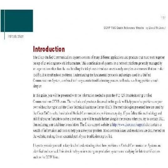 خرید و قیمت دانلود کتاب CCVP TUC Quick Reference Sheets | ترب