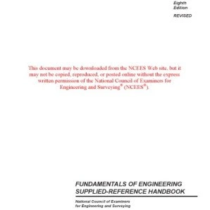 خرید و قیمت کتاب FE ( Fundamentals of Engineering ) Supplied-Reference ...