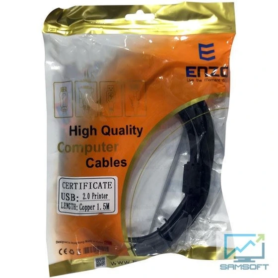 خرید و قیمت کابل پرینتر 1.5 متری انزو مدل Enzo P1 | ترب