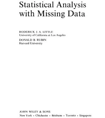 خرید و قیمت دانلود کتاب Statistical analysis with missing data 1987 | ترب