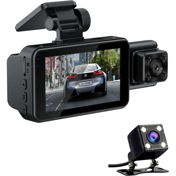 خرید و قیمت دوربین ثبت وقایع خودرو 3 دوربین مدل RoadLens DS15 Wi-Fi | ترب