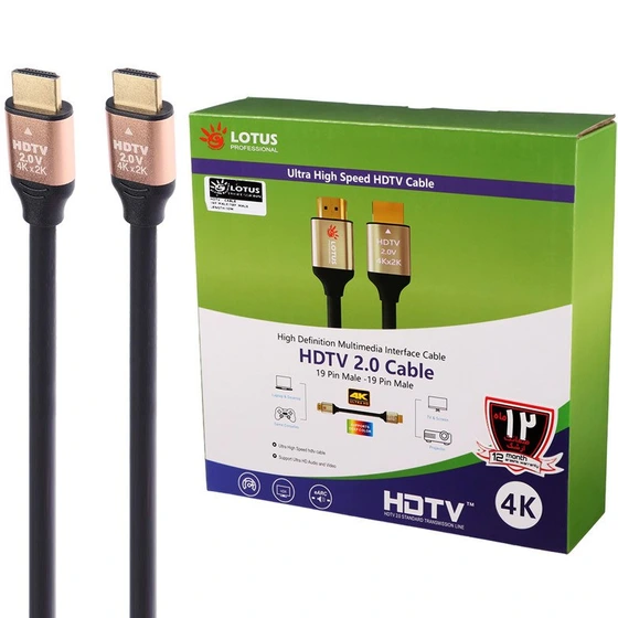 خرید و قیمت کابل Lotus HDMI 4K 10m | ترب