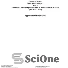 خرید و قیمت دانلود کتاب TECHNICAL REPORT ISA-TR84.00.04-2011 Part 1 ...