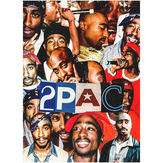 خرید و قیمت قاب MDF طرح Tupac Shakur | ترب