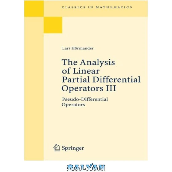 خرید و قیمت دانلود کتاب Analysis Of Linear Partial Differential Operators Iii Pseudo