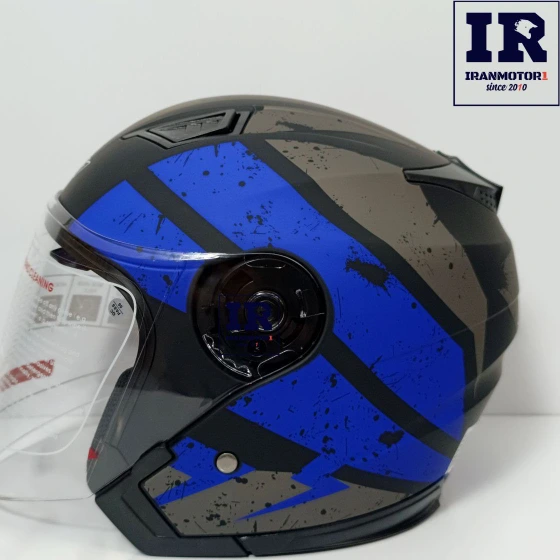 خرید و قیمت کلاه کاسکت بدون فک DA1 دی ای وان کد 403 مشکی آبی | ترب