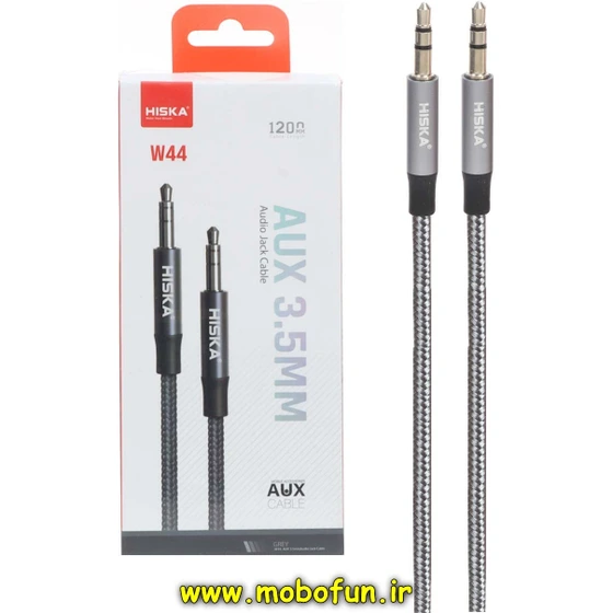 خرید و قیمت کابل صدا 1.2 متری HISKA AUX مدل W44 | ترب