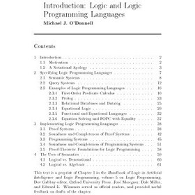 خرید و قیمت دانلود کتاب Introduction: Logic and Logic Programming Languages | ترب