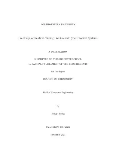 خرید و قیمت دانلود کتاب [dissertation] Co Design Of Resilient Timing