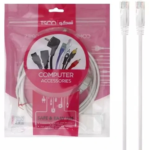 خرید و قیمت کابل شبکه 2 متری تسکو Cat 5 UTP مدل TNC 520 - سفید | ترب