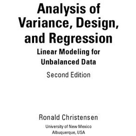 خرید و قیمت دانلود کتاب Analysis of Variance Design and Regression Linear Modeling for ...