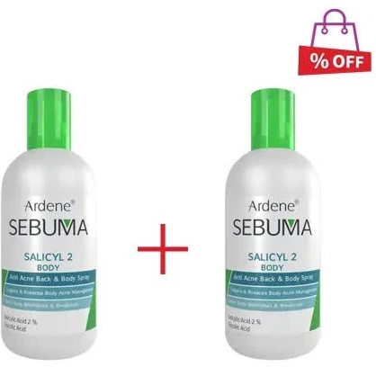 خرید و قیمت اسپری ضد جوش بدن آردن (Ardene) سری Sebuma مدل Salicyl 2 حجم 250 میلی‌ لیتر مجموعه 2 ...