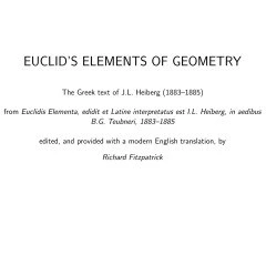 خرید و قیمت دانلود کتاب Euclid's Elements of Geometry ( عناصر هندسه اقلیدس) | ترب