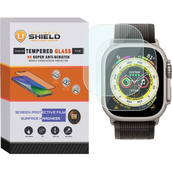 خرید و قیمت محافظ صفحه نمایش شیشه‌ای آلتیمیت شیلد مدل SH-UL مناسب برای ساعت هوشمند X8 Ultra بسته ...