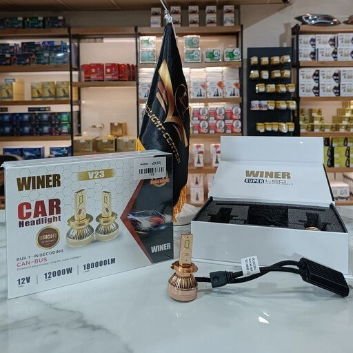 خرید و قیمت هدلایت WINER مدل V23 ، جفت ، رنگ سفید (مناسب برای تمام ماشین های داخلی و خارجی ...