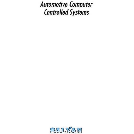 خرید و قیمت دانلود کتاب Automotive Computer Controlled Systems ...