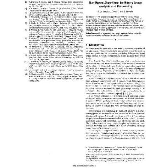 خرید و قیمت دانلود کتاب Run Based Algorithms For Binary Image Analysis And Processing ترب