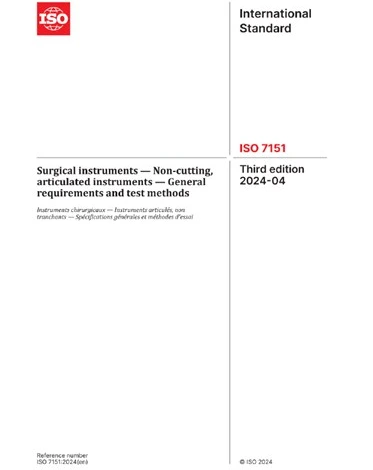 خرید و قیمت ISO 7151- 2024- Surgical instruments — Non-cutting, articulated instruments ...