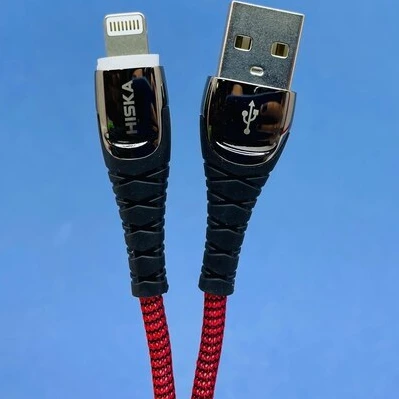 خرید و قیمت کابل شارژ کنفی هیسکا آیفونی مدل HISKA LX822 ( نشانگر LED ) | ترب