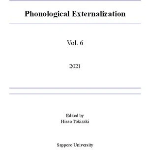 خرید و قیمت دانلود کتاب Phonological Externalization 2021 | ترب