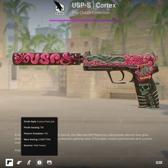 خرید و قیمت USP-S | Cortex [FT] (Field-Tested) | ترب
