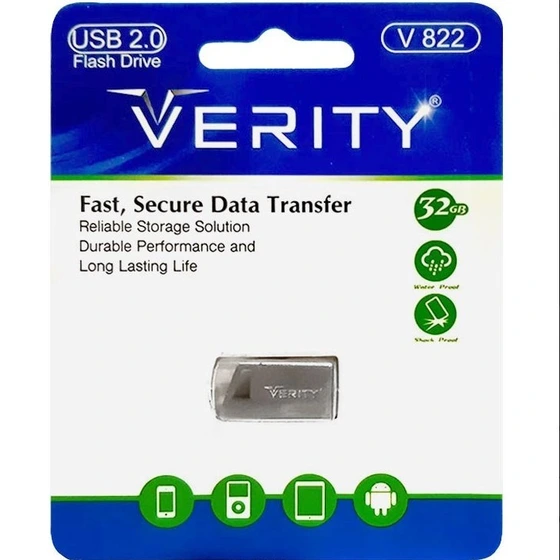 خرید و قیمت فلش مموری وریتی مدل V822 ظرفیت 32 گیگابایت | ترب