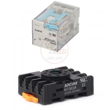 خرید و قیمت سوکت و رله کاکن دو کنتاکت K707-2PL-12VDC | ترب