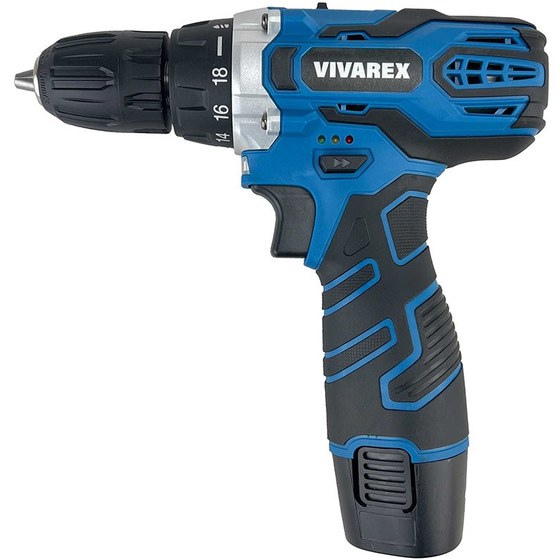 خرید و قیمت دریل شارژی دوباطری با لوازم ویوارکس VIVAREX مدل VR12V-2A | ترب