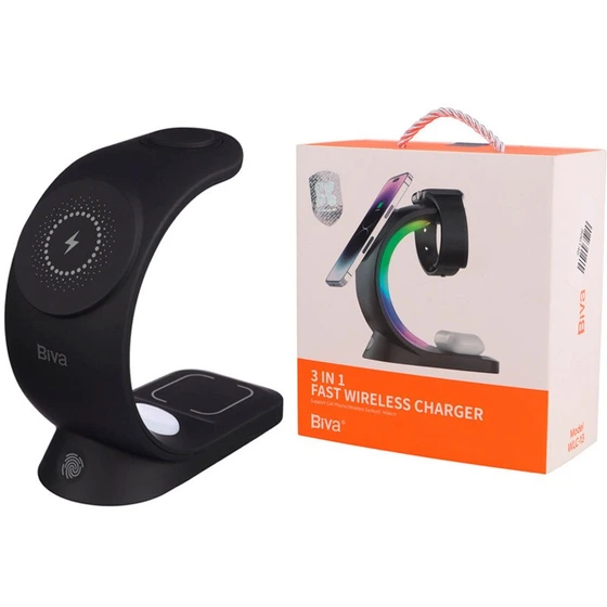 خرید و قیمت شارژر بی سیم و چراغ رومیزی Biva WLC-13 15W | ترب