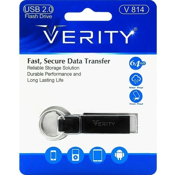خرید و قیمت فلش مموری وریتی مدل V814 ظرفیت ۶۴ گیگابایت USB 2.0 | ترب