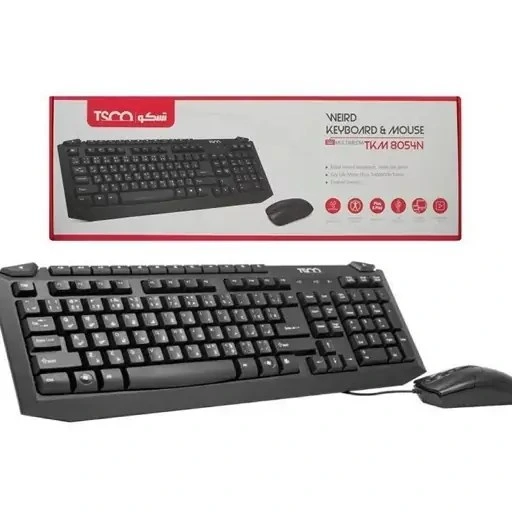 خرید و قیمت کیبورد و ماوس تسکو TKM 8050 سیم دار | ترب
