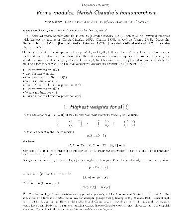 خرید و قیمت دانلود کتاب Verma modules, Harish-Chandra’s homomorphism 2008 | ترب