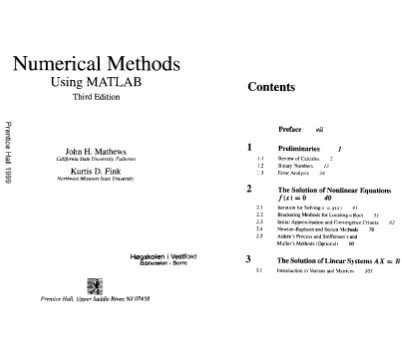 خرید و قیمت دانلود کتاب Numerical Methods Using MATLAB 1999 | ترب