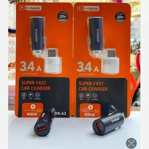 خرید و قیمت شارژر فندکی دکین Dekkin مدل DK-63فست شارژ | ترب