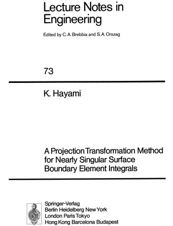 خرید و قیمت دانلود کتاب A Projection Transformation Method for Nearly Singular Surface Boundary ...