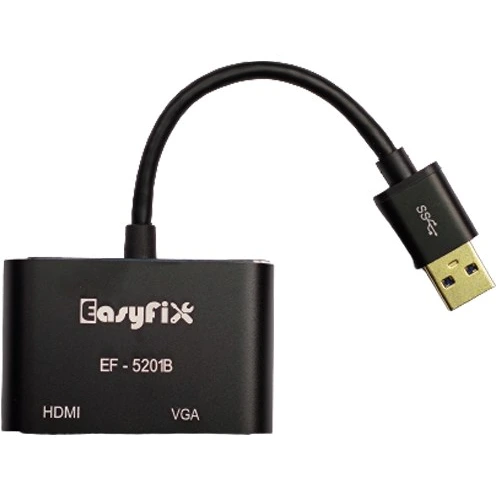 خرید و قیمت مبدل USB 3.0 به VGA/HDMI مدل EASYFIX EF-5201B | ترب
