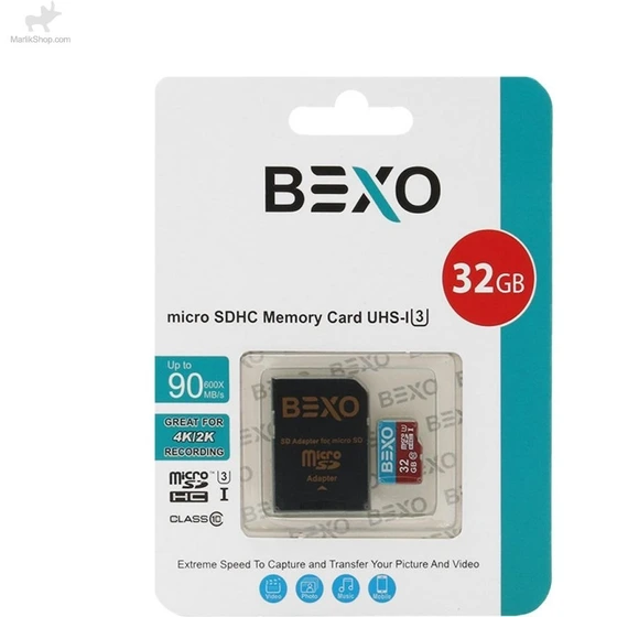 خرید و قیمت کارت حافظه MicroSD با ظرفیت 32 گیگابایت Bexo | ترب