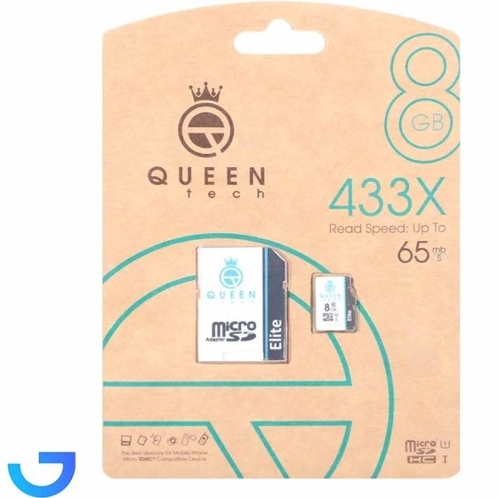 خرید و قیمت کارت حافظه microSDHC & adapter کویین تک مدل U1 Class 10 433X ظرفیت 8 گیگابایت | ترب