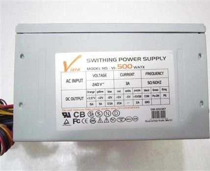 خرید و قیمت پاور Viera VI-500WATX فن کوچک 24 پین دست نخورده | ترب