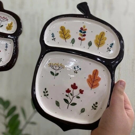 خرید و قیمت بشقاب جذاب طرح بلوط (سایز بزرگ) | ترب