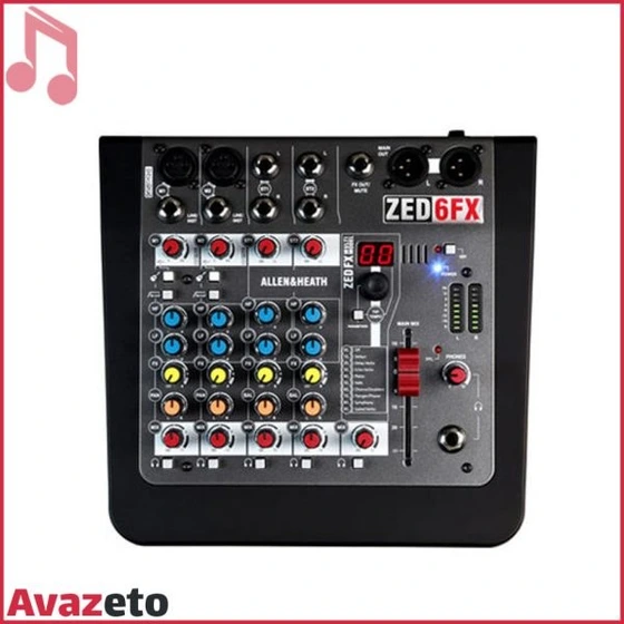 خرید و قیمت میکسر صدا ALLEN & HEATH-ZED-6FX | ترب