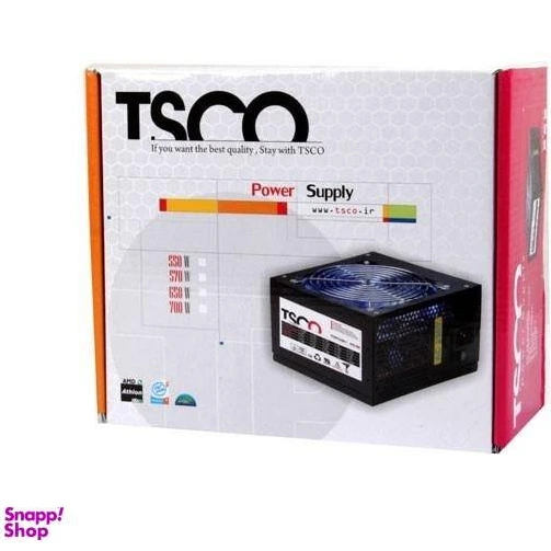 خرید و قیمت پاور تسکو (TSCO) فن 12وات 570w تک پک همراه کابل برق | ترب