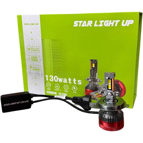 خرید و قیمت هدلایت LED استارلایت مدل M8 PRO MAX پایه H4 | ترب