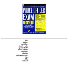 خرید و قیمت دانلود کتاب Police Officer Exam: The South: Complete ...