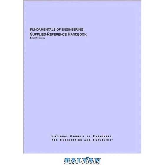 خرید و قیمت دانلود کتاب Fundamentals of Engineering Supplied-Reference ...