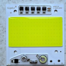خرید و قیمت چیپ ال ای دی50 وات ماژول دی او بی پرژکتوری 220 ولت رنگ مهتابی. chip led cob 50w ly ...