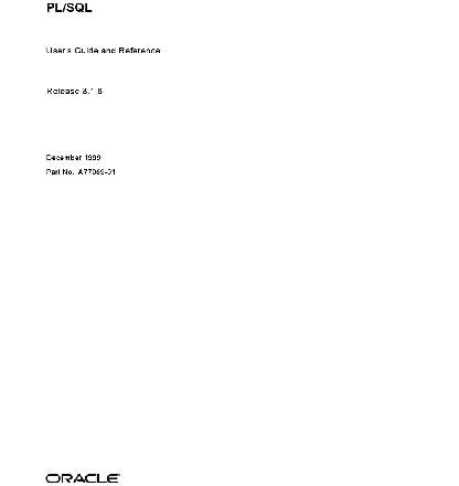 خرید و قیمت دانلود کتاب Oracle 8i PLSQL Guide | ترب