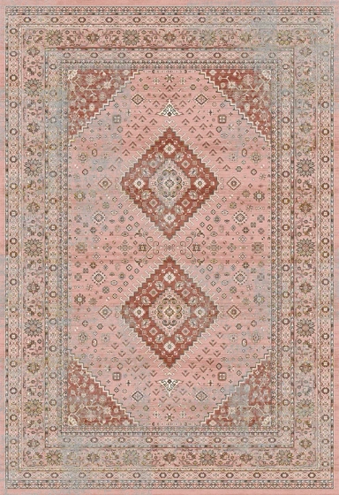 خرید و قیمت فرش ابریشم ماشینی مدرن و سنتی مناسب حال و پذیرایی برند دفه کد ABRISHAM SM 528 | ترب