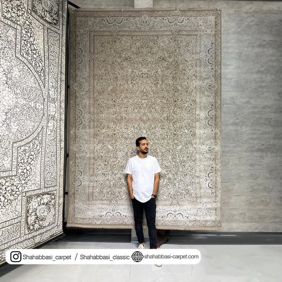 خرید و قیمت فرش دیبا کد 1500111 نسکافه ای | ترب
